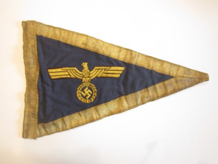Kriegsmarine Admiral's Car Pennant. - Bruno Mado Medals